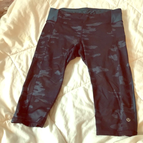 lululemon athletica | Pants & Jumpsuits | Lululemon Blue Camo Clip In ...